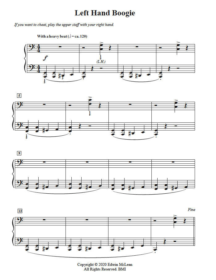 Left Hand Boogie – Music Teacher Resources