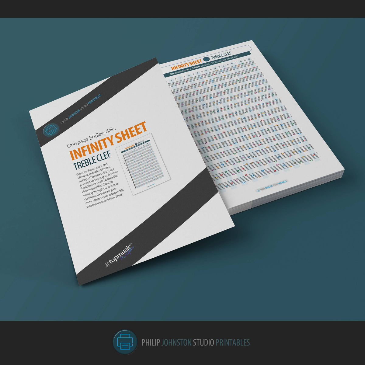 Infinity Sheets: Treble Clef – Music Teacher Resources