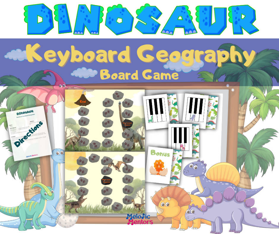 Dinosaur Keyboard Geography – Music Teacher Resources