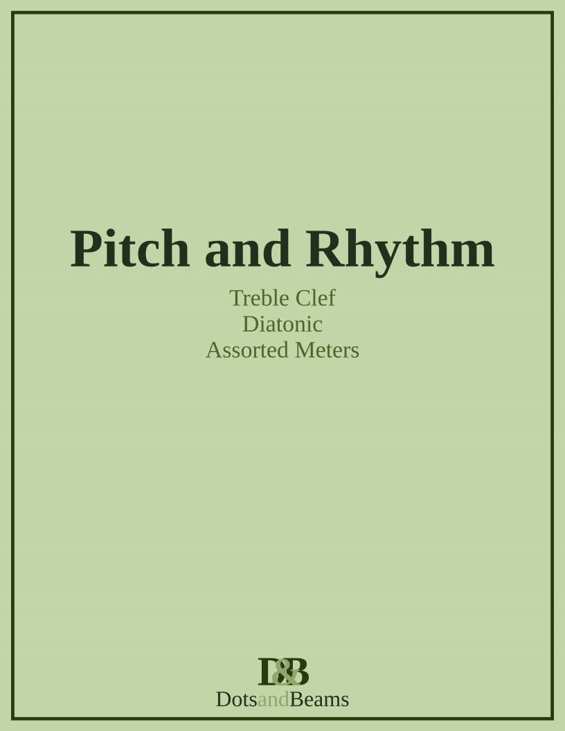 Pitch and Rhythm - Treble Clef (E-Book Copy) – Music Teacher Resources