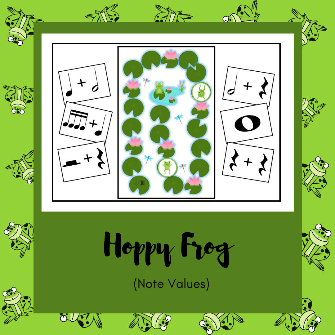 Hoppy Frog | Note Values Game – Music Teacher Resources