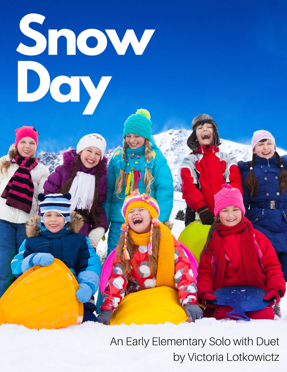 early elementary piano solo duet snow winter – Music Teacher Resources
