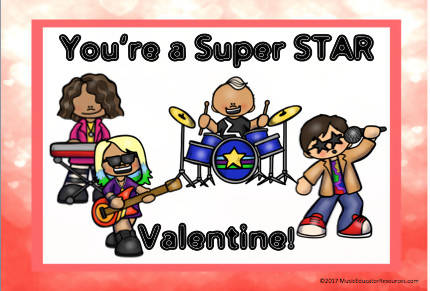 Music Themed Printable Valentine Cards – Music Teacher Resources