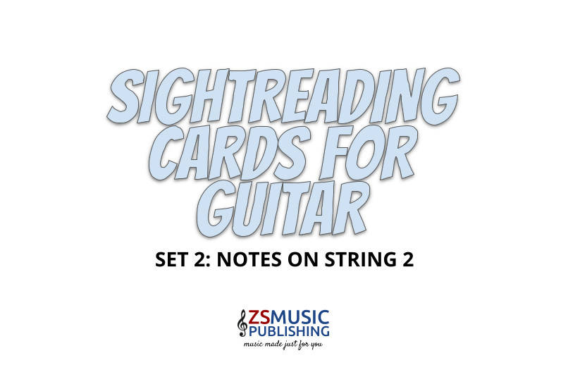 Sightreading Cards for Guitar Set 2 – Music Teacher Resources