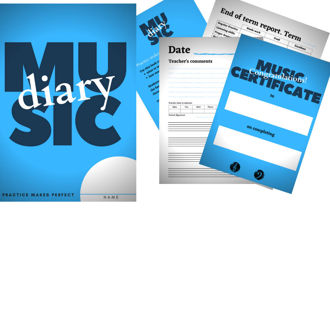 Music Diary 25 copies – Music Teacher Resources
