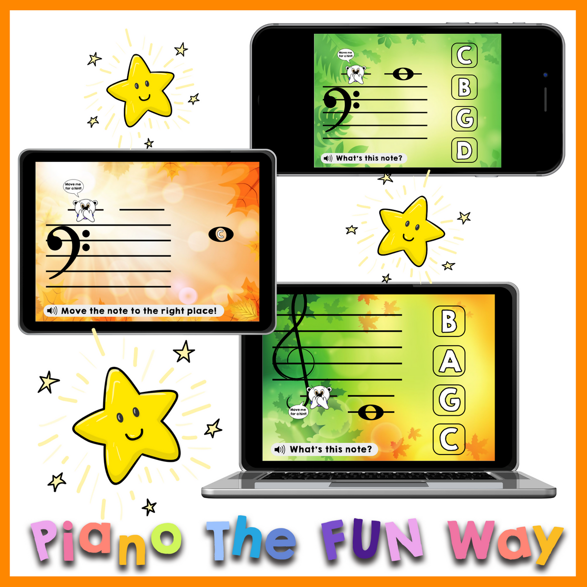 Boom Cards: Ledger Lines - Inner (Fall Themed) – Music Teacher Resources