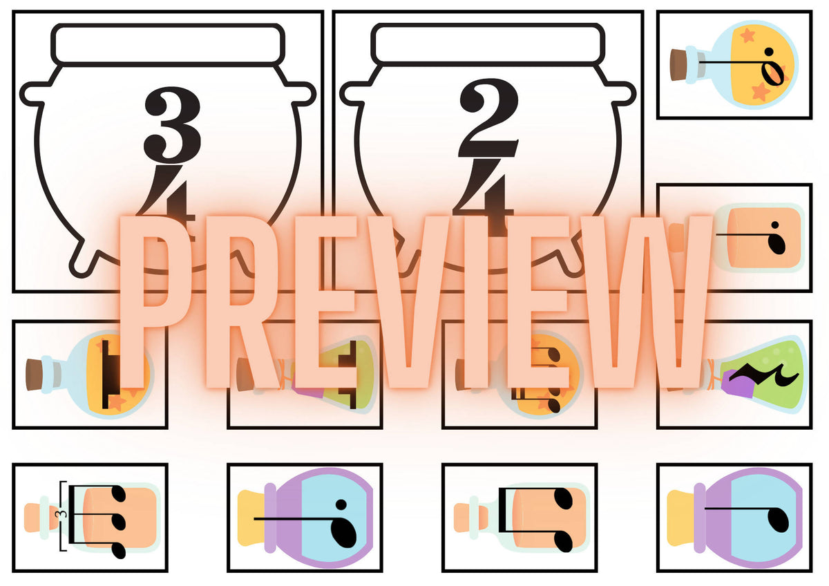 Magic Potions | Time Signature and Note Values Halloween Game – Music ...