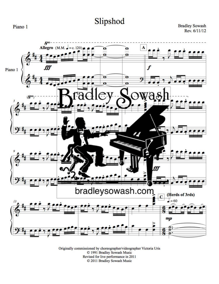 Slipshod Piano Duet - PDF – Music Teacher Resources