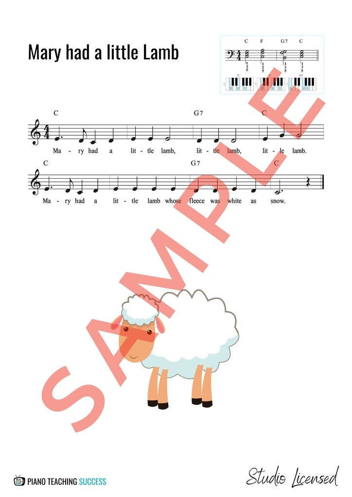 Beginner Lead Sheets (Studio Licensed) – Music Teacher Resources