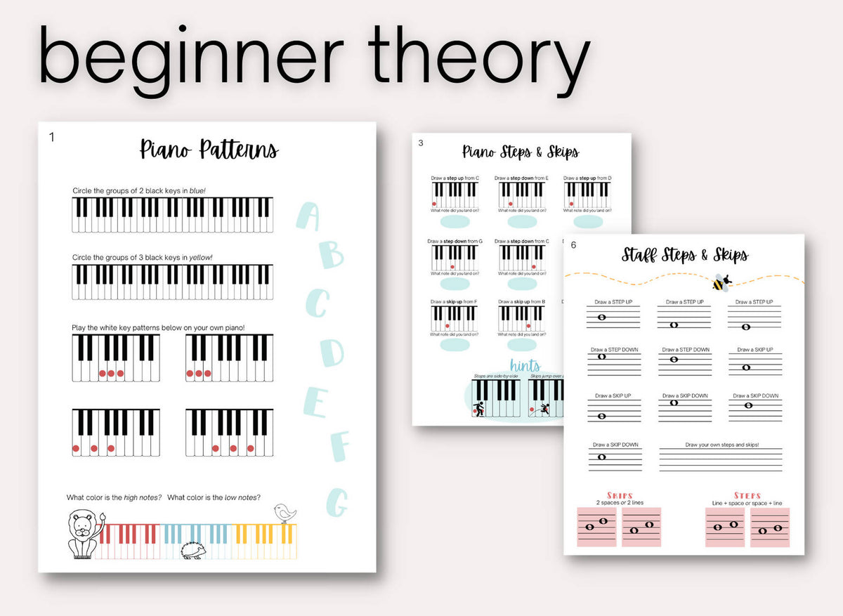 Beginner Theory Worksheets – Music Teacher Resources