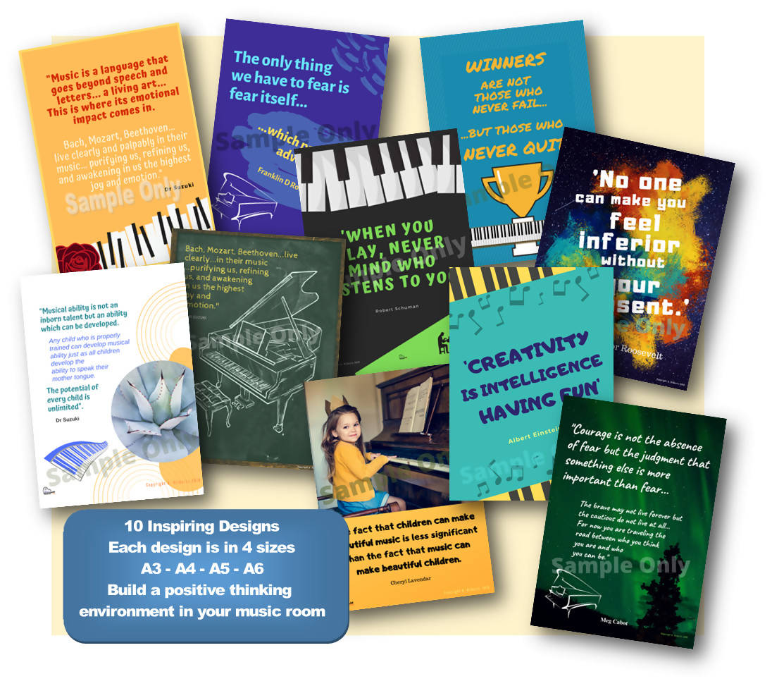 Music Motivation Posters & Cards! – Music Teacher Resources