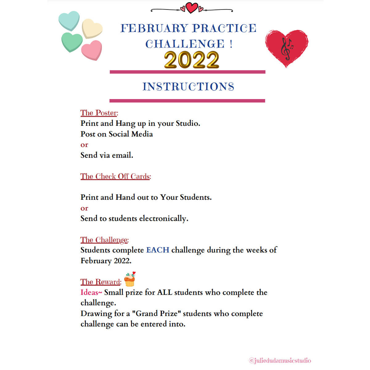 2022 February Practice Challenge – Music Teacher Resources