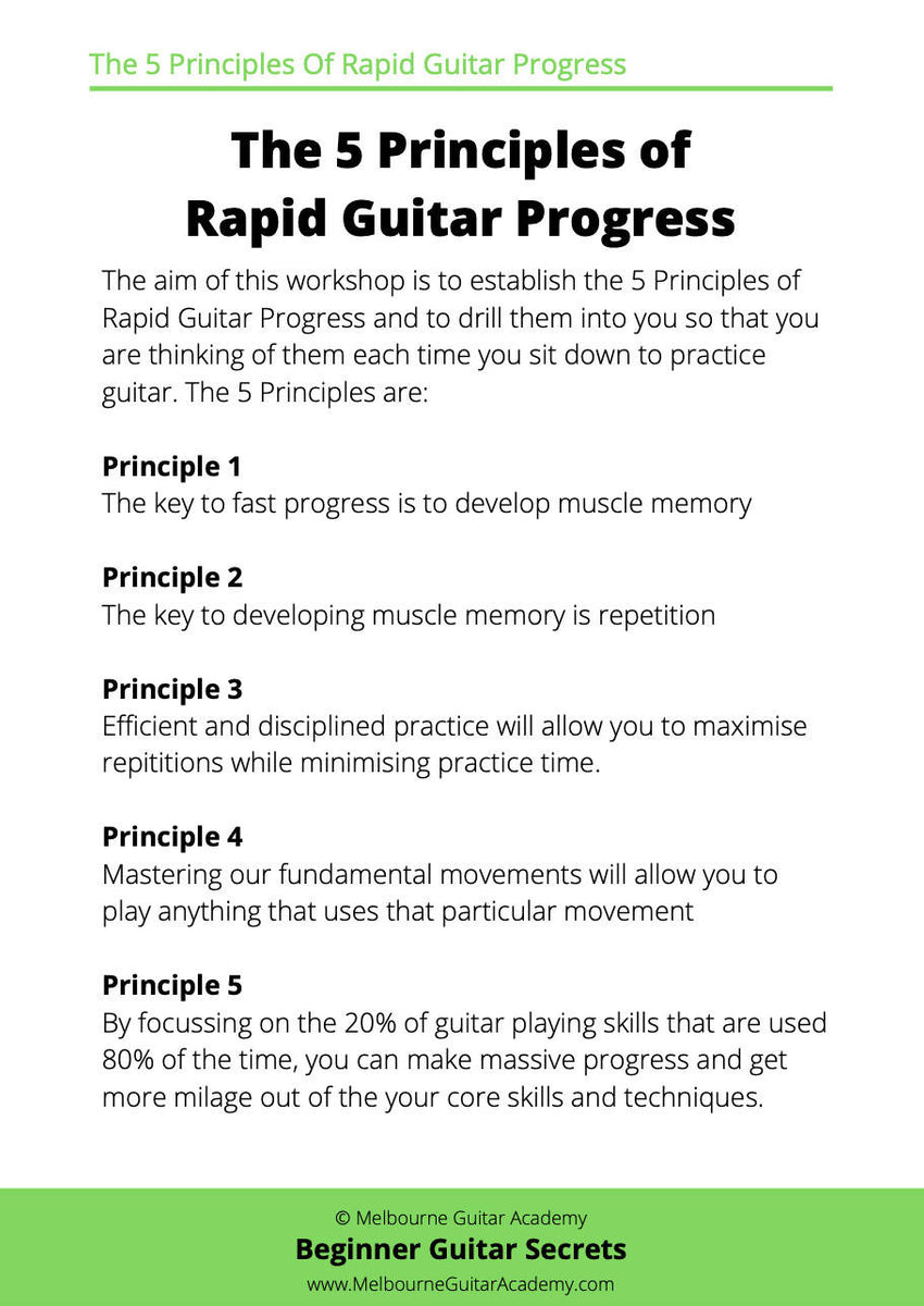 Beginner Guitar Practice Secrets – Music Teacher Resources