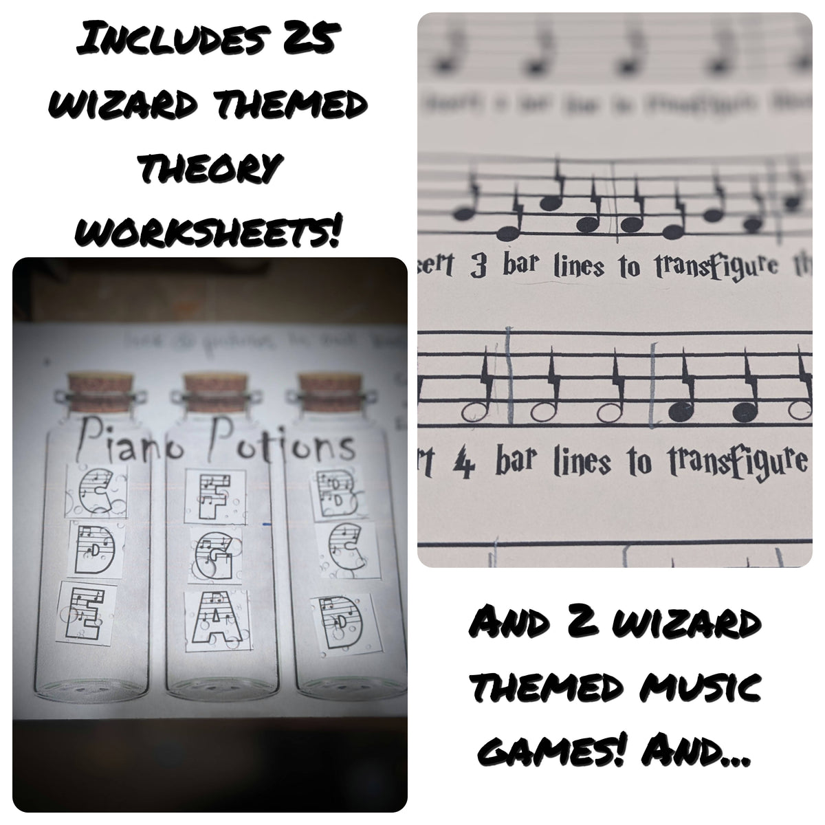 Wizard Themed Piano Teacher Resource Bundle – Music Teacher Resources