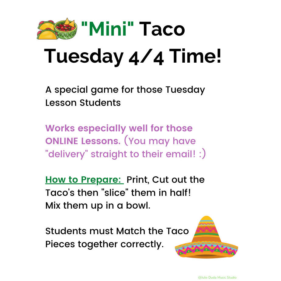 Mini-Taco Tuesday – Music Teacher Resources