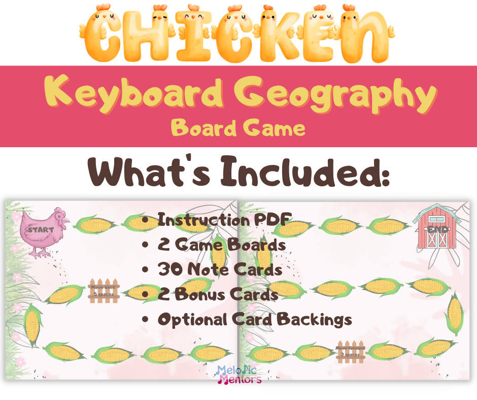 Chicken Keyboard Geography Board Game – Music Teacher Resources