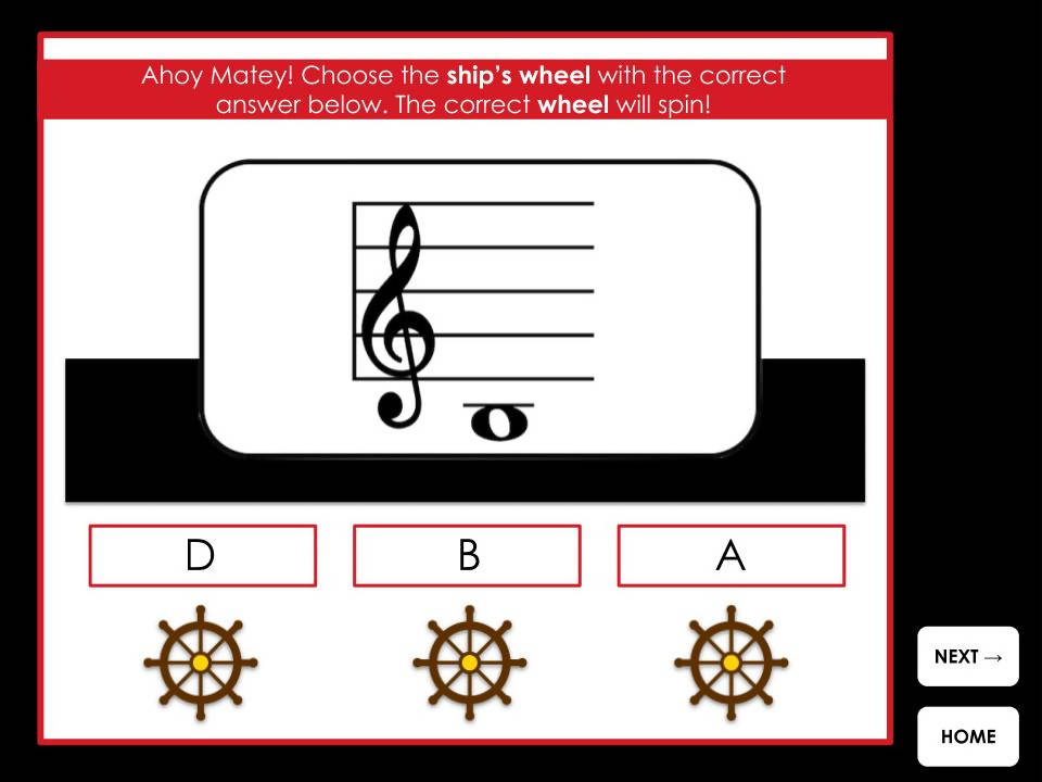 Ships Ahoy | Treble and Bass Ledger Line Notes | Interactive Digital M ...
