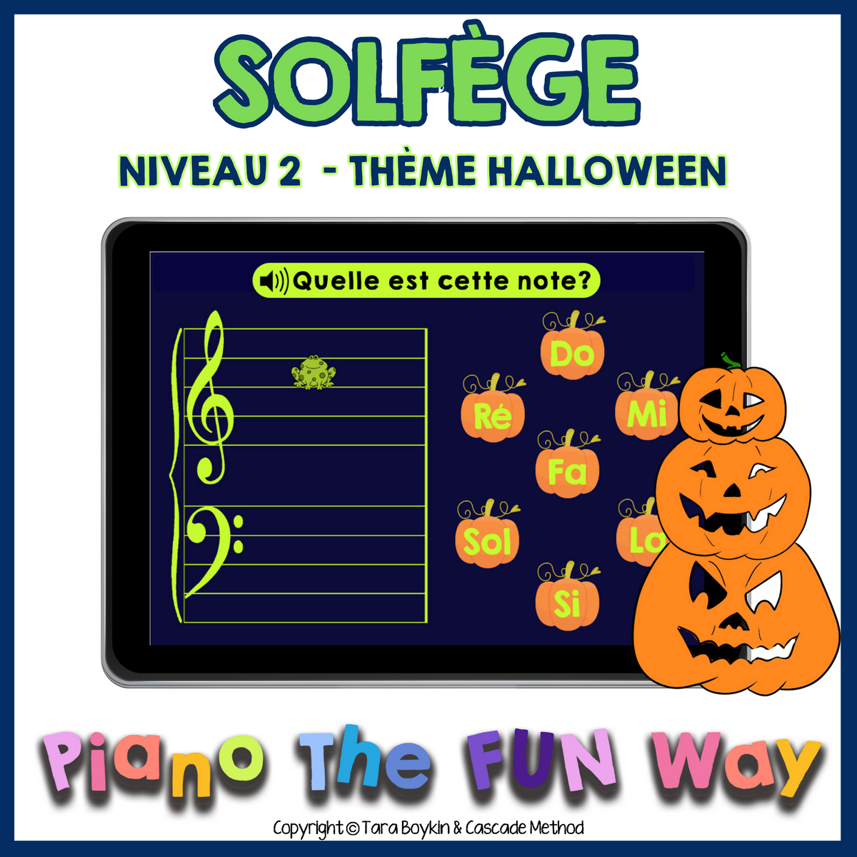 Boom Cards: Solfège Niveau 2 (Thème Halloween) – Music Teacher Resources