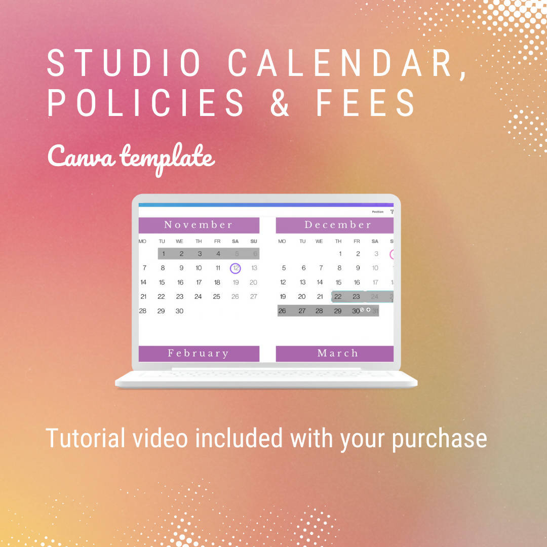 2022-2023 studio calendar, policies and fees template – Music Teacher ...