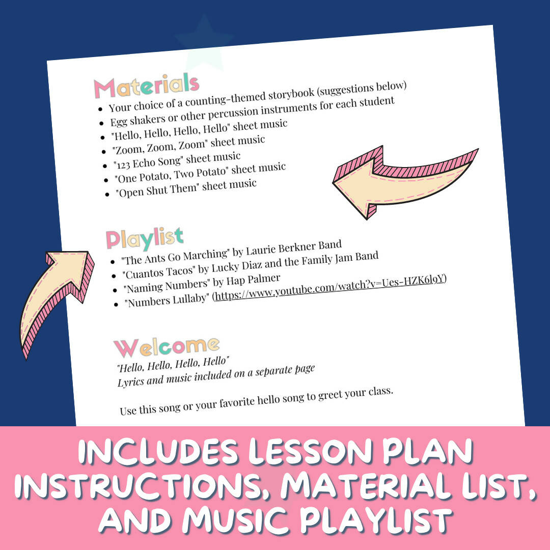 Numbers and Counting Music Lesson Plan (PreK - 2) – Music Teacher Resources