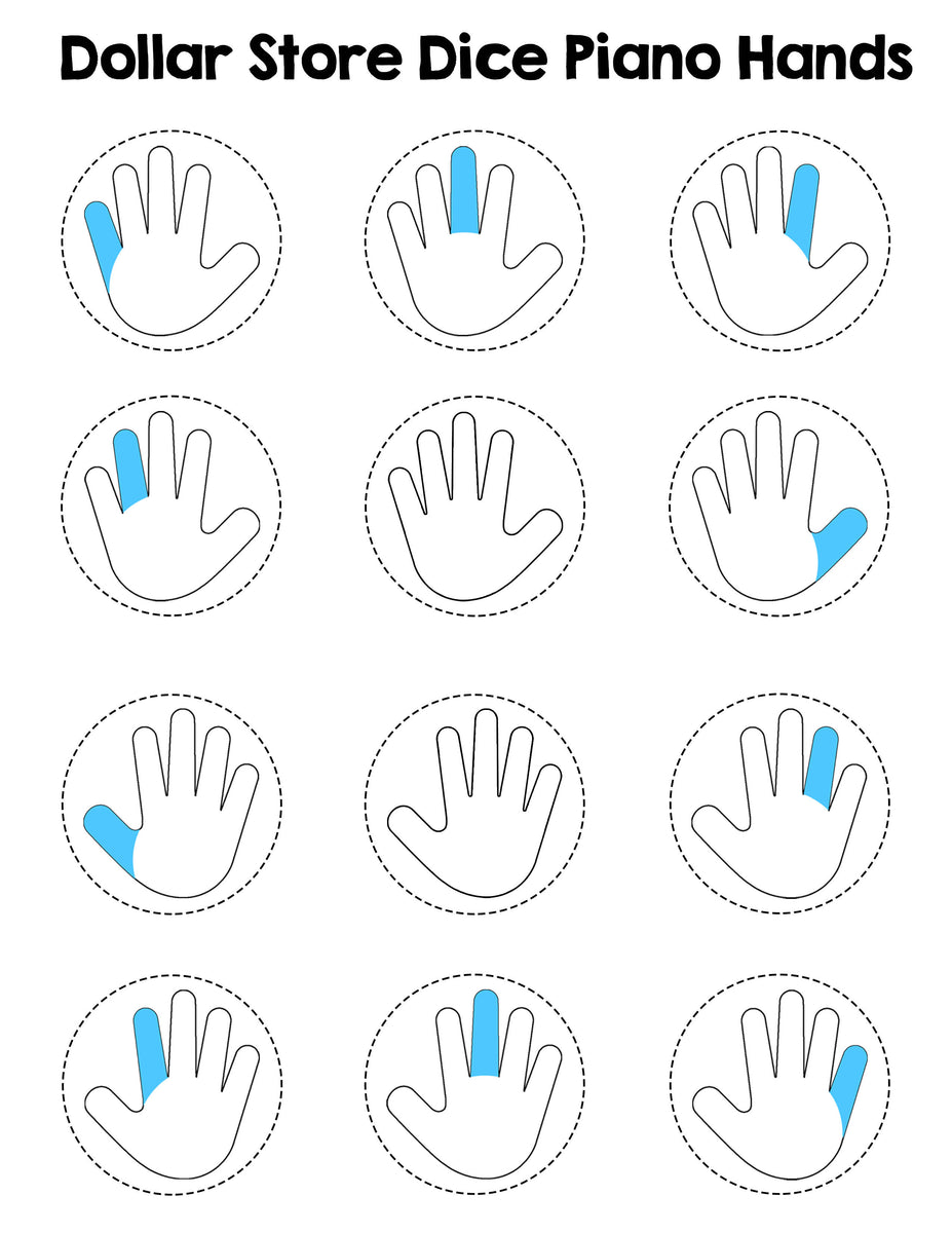 Dollar Store Dice Piano Hands – Music Teacher Resources