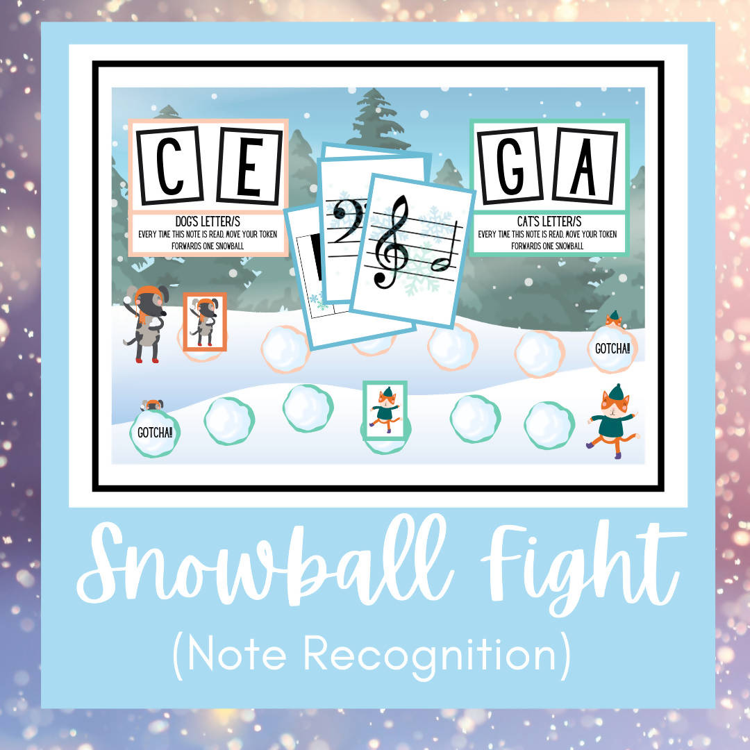 3 Snowy Note Recognition Games – Music Teacher Resources