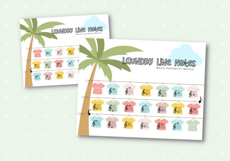 Laundry Line Notes – Music Teacher Resources