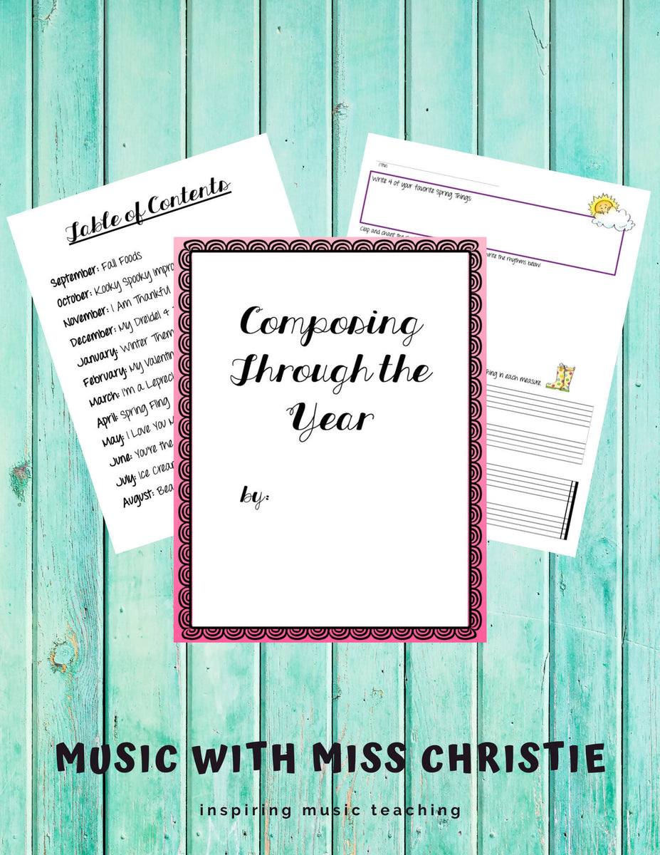 Annual music composition book – Music Teacher Resources