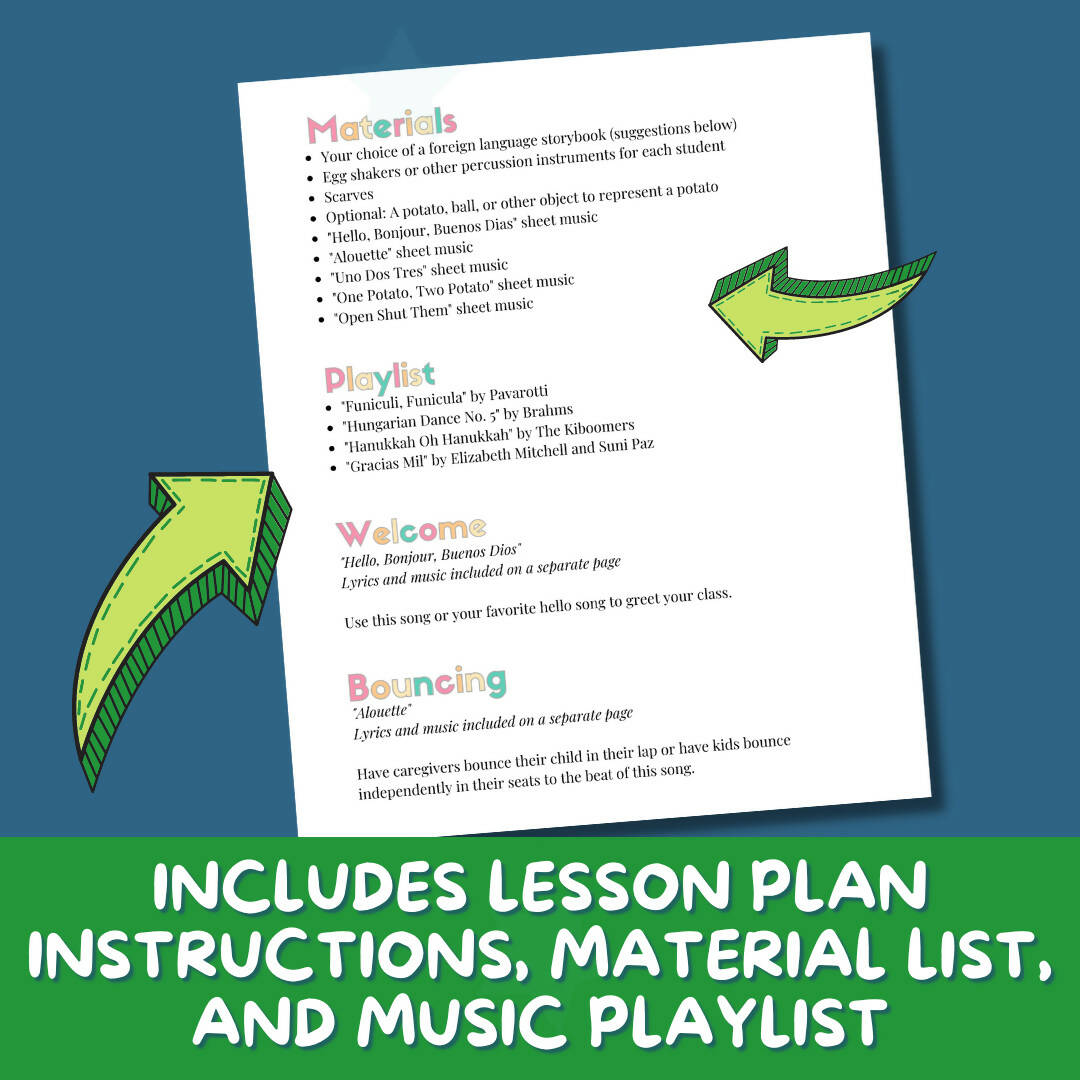 Around The World Music Lesson Plan (PreK - 2) – Music Teacher Resources