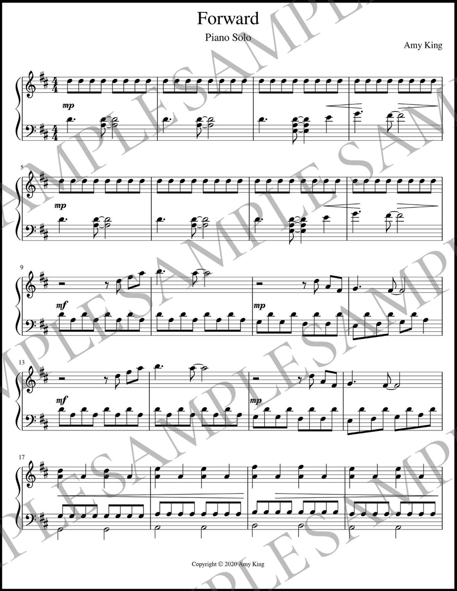 Forward — Early-Intermediate Piano – Music Teacher Resources