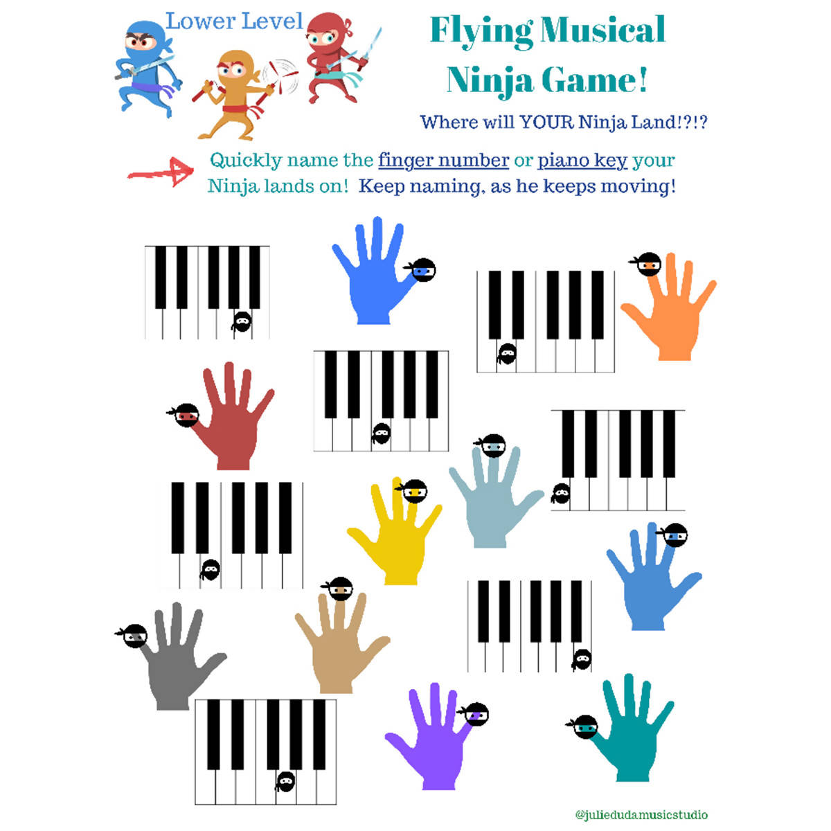 Flying Musical Ninja Game – Music Teacher Resources