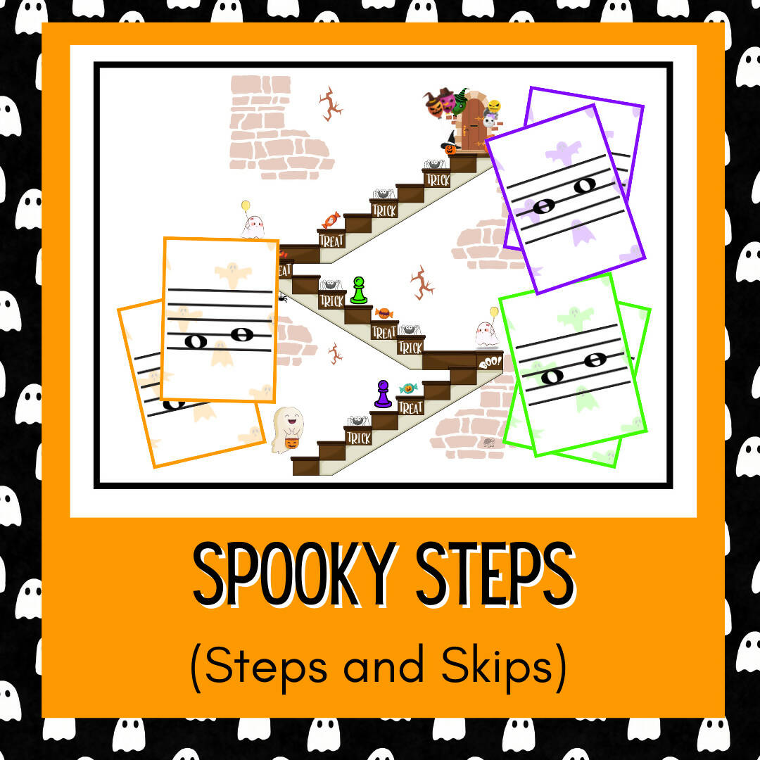 Spooky Steps | Steps and Skips Game – Music Teacher Resources