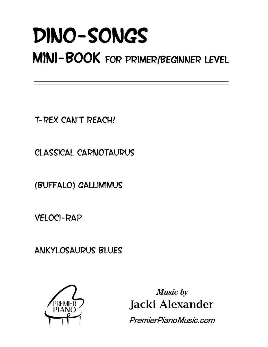 Dino-Songs Mini-Book – Music Teacher Resources